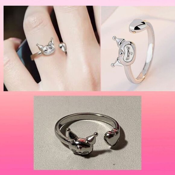 No Brand | Jewelry | Kuromi Ring Kuromi And My Melody Ring Cute ...